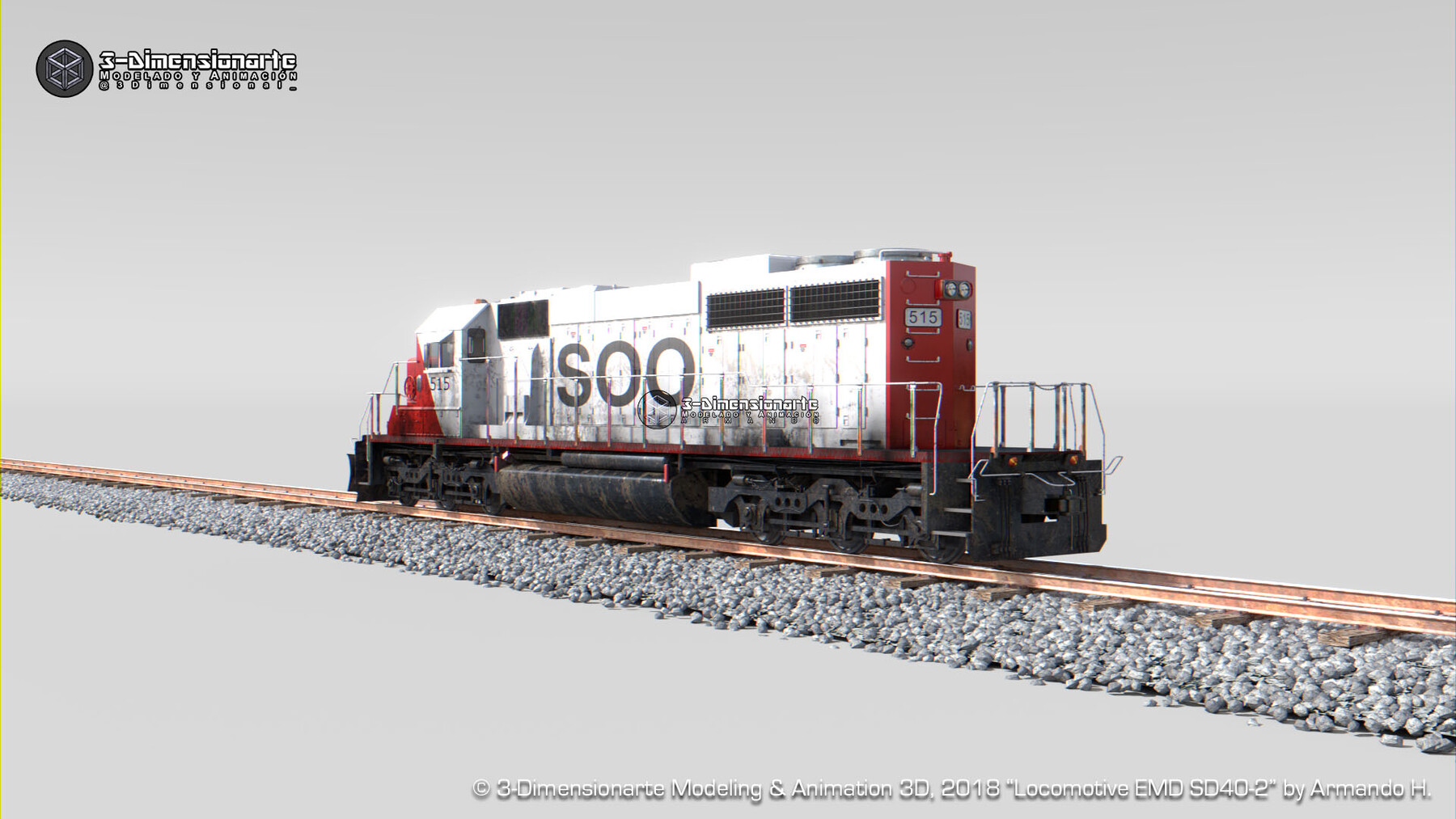 ArtStation - Locomotive EMD SD40-2 - Multitexture! | Resources