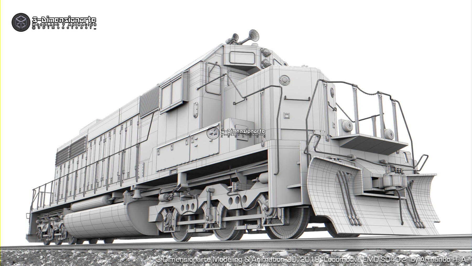 ArtStation - Locomotive EMD SD40-2 - Multitexture! | Resources