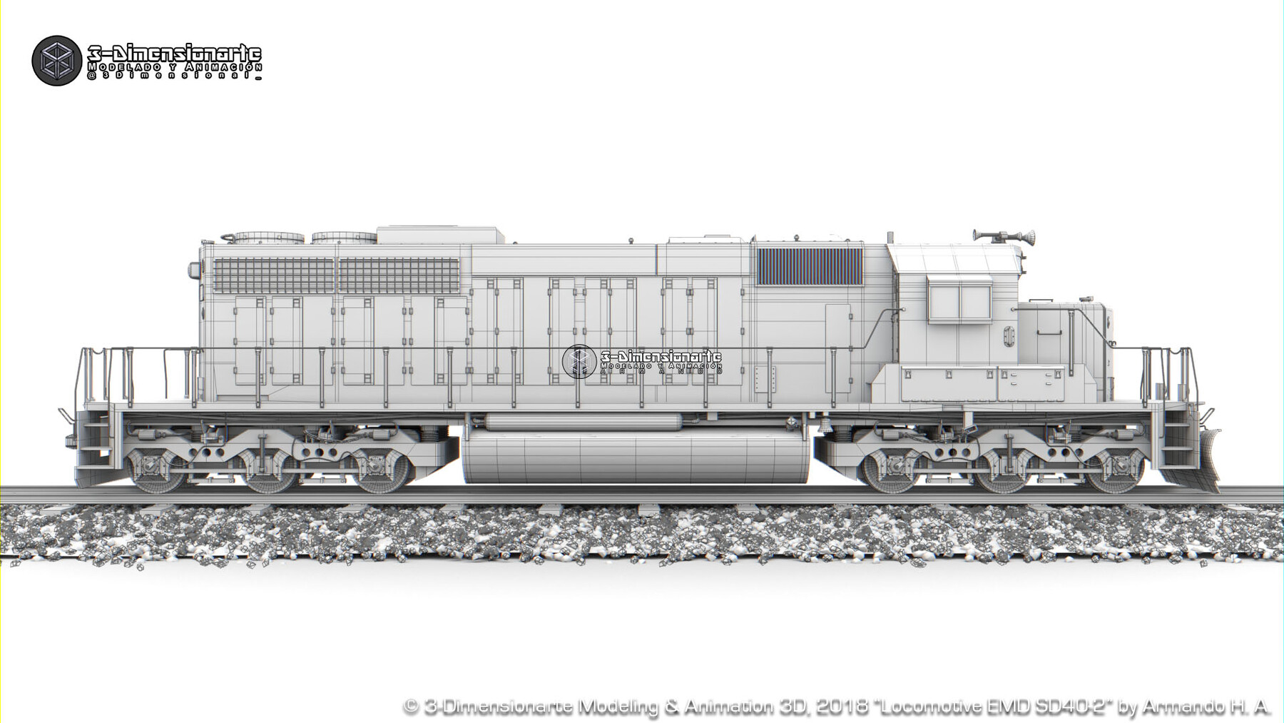 ArtStation - Locomotive EMD SD40-2 - Multitexture! | Resources