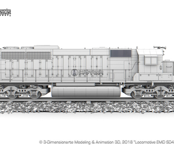 ArtStation - Locomotive EMD SD40-2 - Multitexture! | Resources