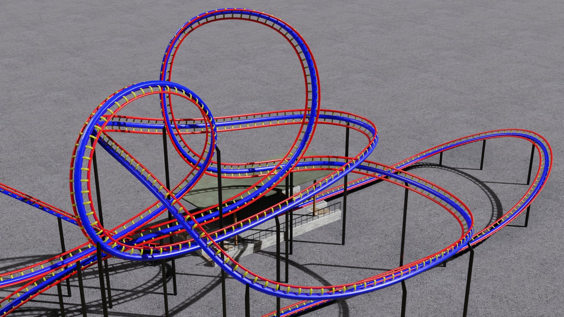 ArtStation - Rollercoaster 3D model | Resources