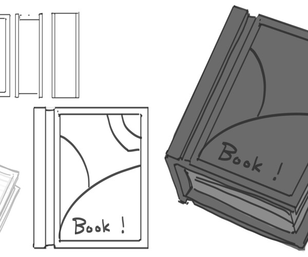 ArtStation - Tutorial: How to Draw a Book | Tutorials