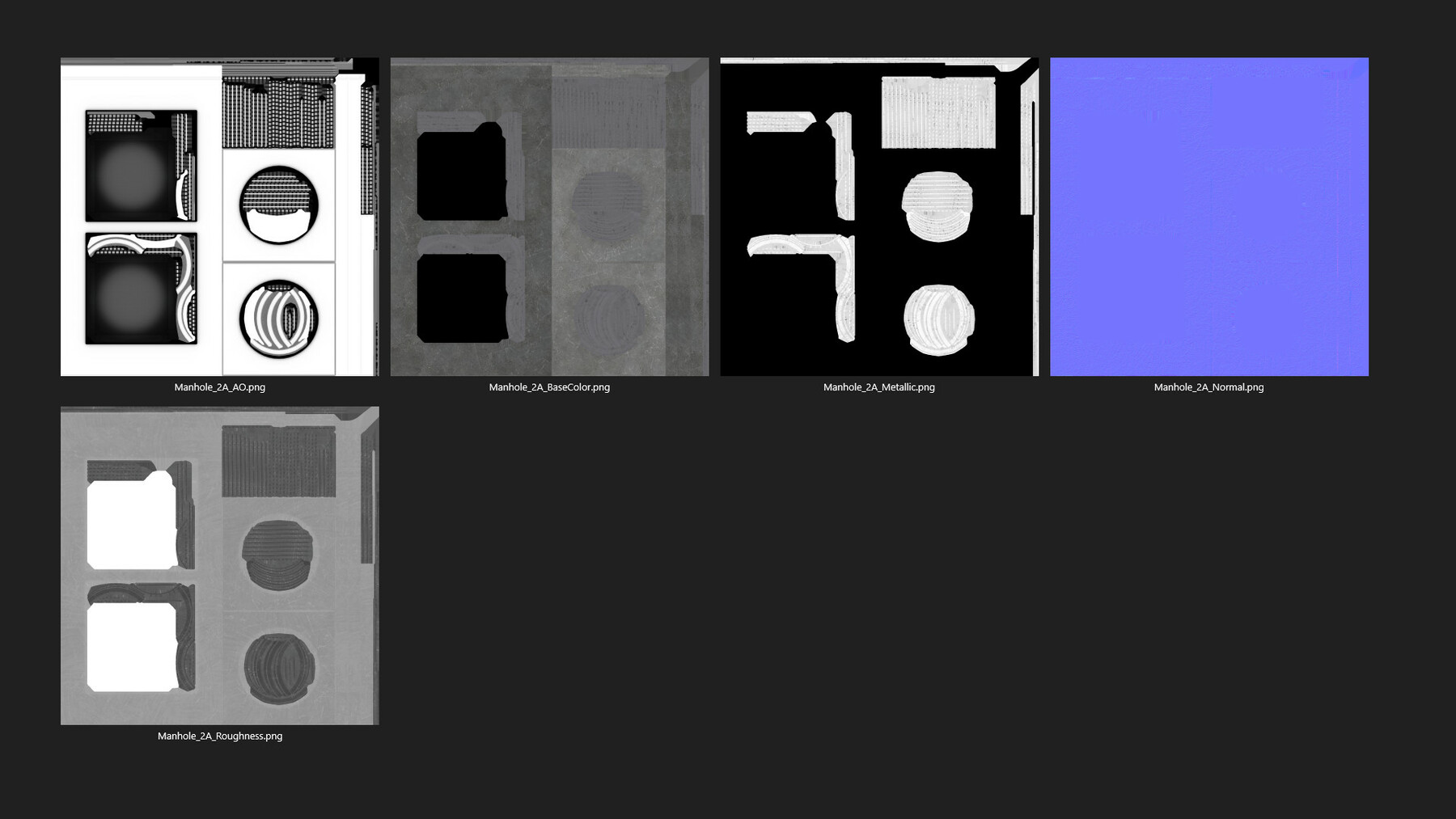 ArtStation - Manhole 2A | Game Assets