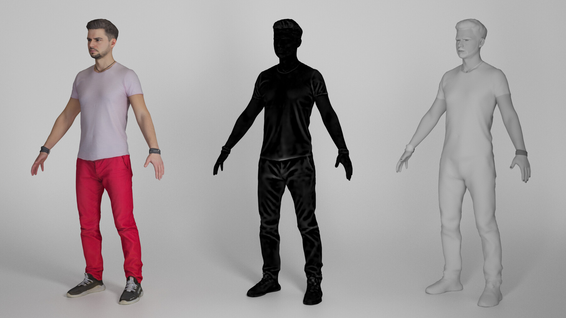 ArtStation - Handsome young man in A-pose 337 | Game Assets