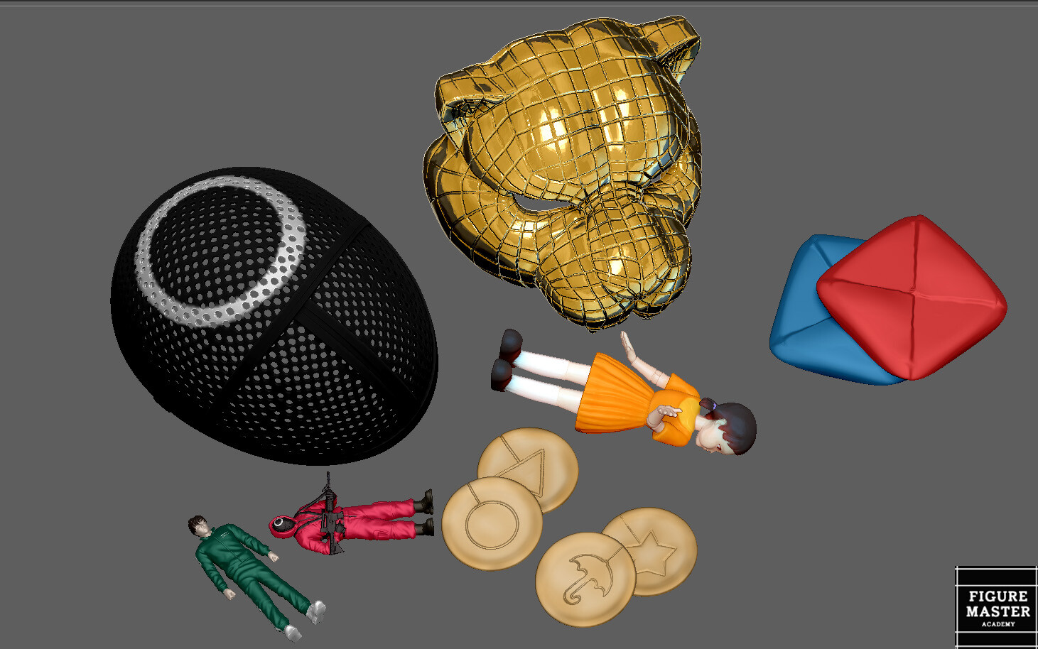 ArtStation - SQUID GAME PACK COSPLAY PROPS REPLICA NETFLIX 3D PRINT ...