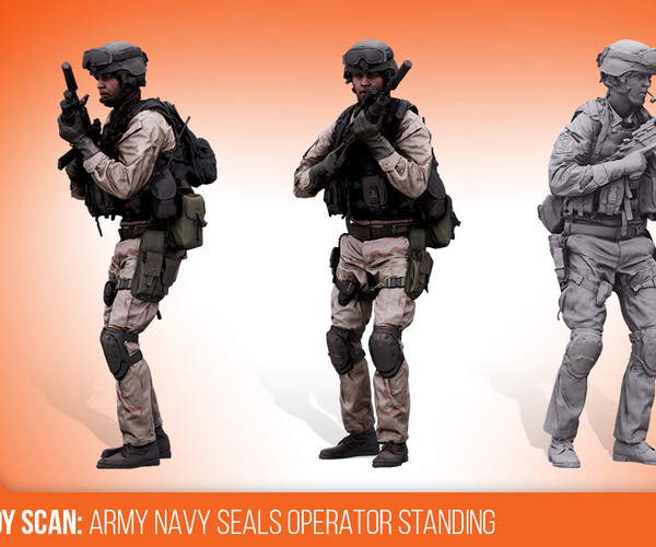 ArtStation - Cleaned 3D scan | Reece Bates | Army Navy Seals Operator ...