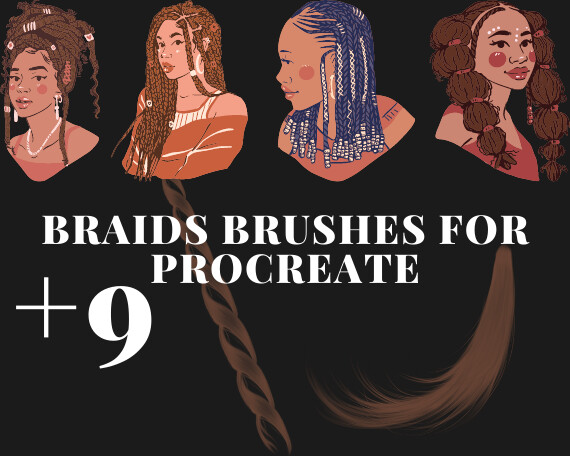 ArtStation - Braids Brushes for Procreate | Brushes