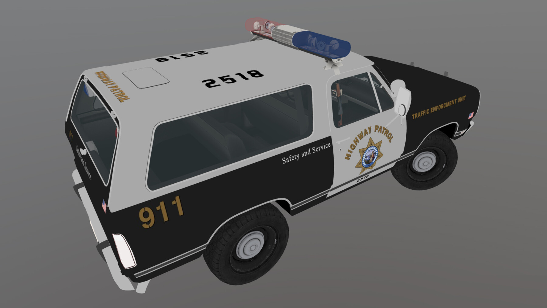 ArtStation - Offroad police car | Game Assets