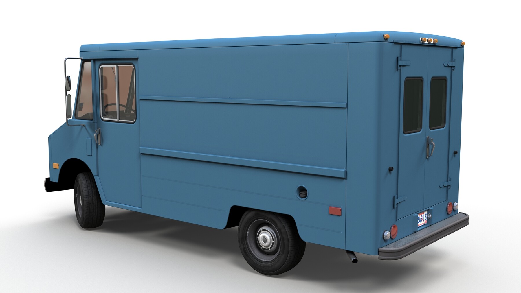 ArtStation - Industrial Step Van Low-poly | Game Assets