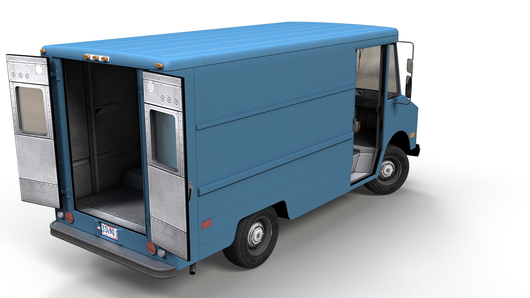 ArtStation - Industrial Step Van Low-poly | Game Assets