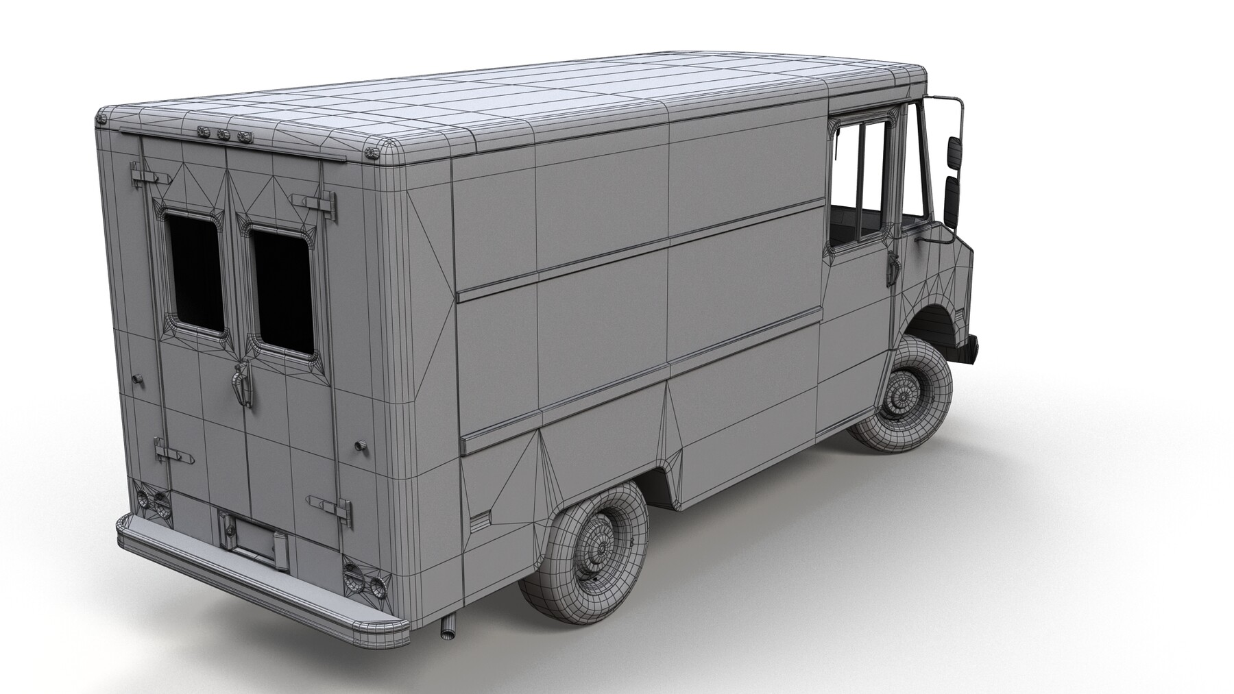 ArtStation - Industrial Step Van Low-poly | Game Assets