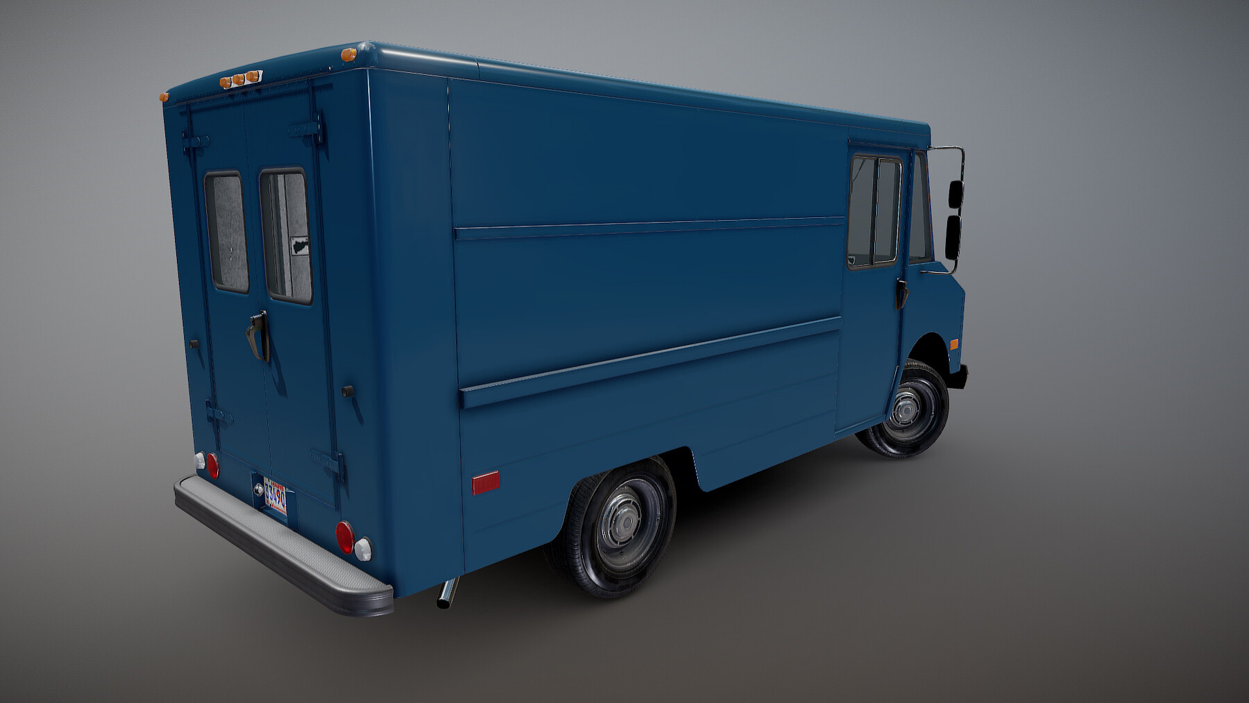 ArtStation - Industrial Step Van Low-poly | Game Assets