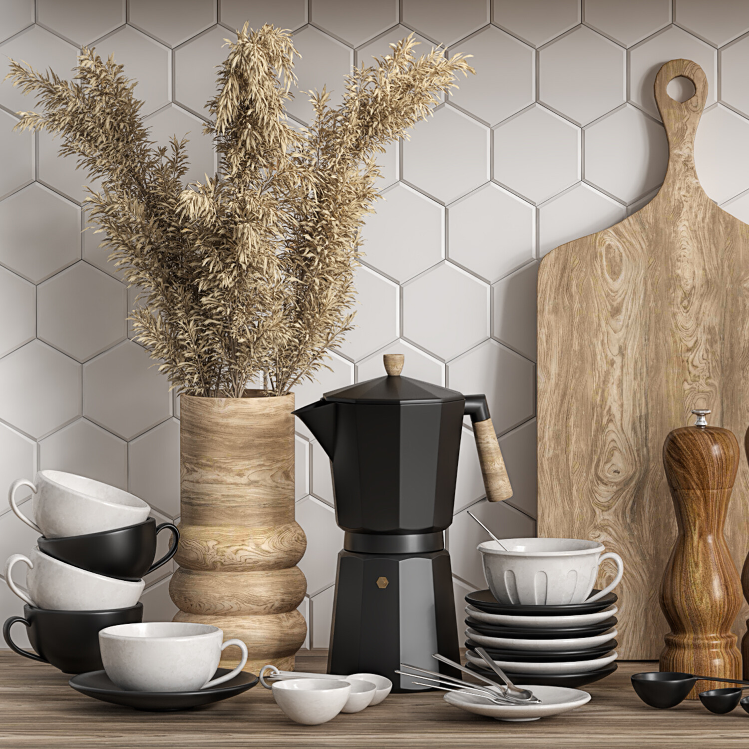 ArtStation - kitchen set (coffee set) | Resources