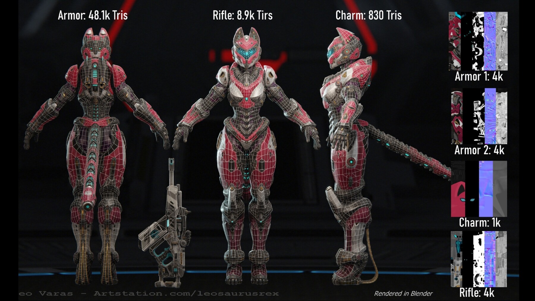 ArtStation - Yui - SpecOps Cat (Realtime Character) | Game Assets