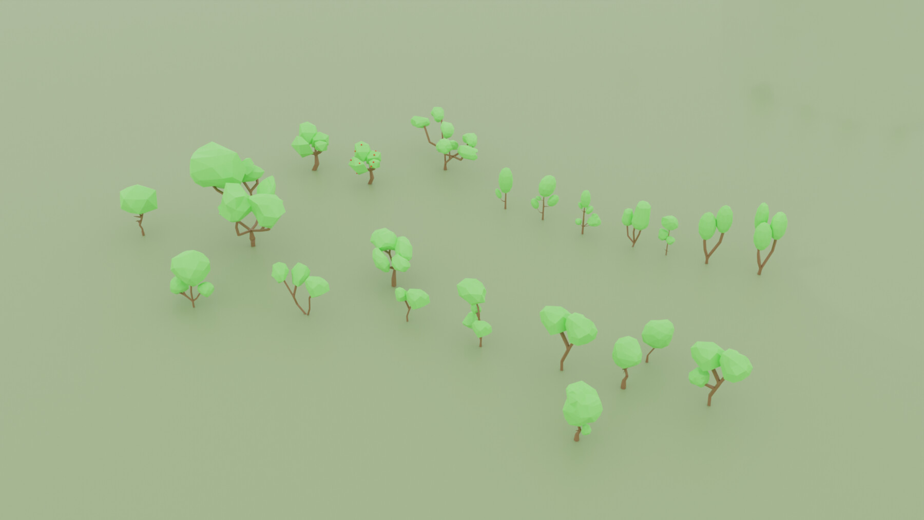 ArtStation - Low Poly Tree Pack | Game Assets