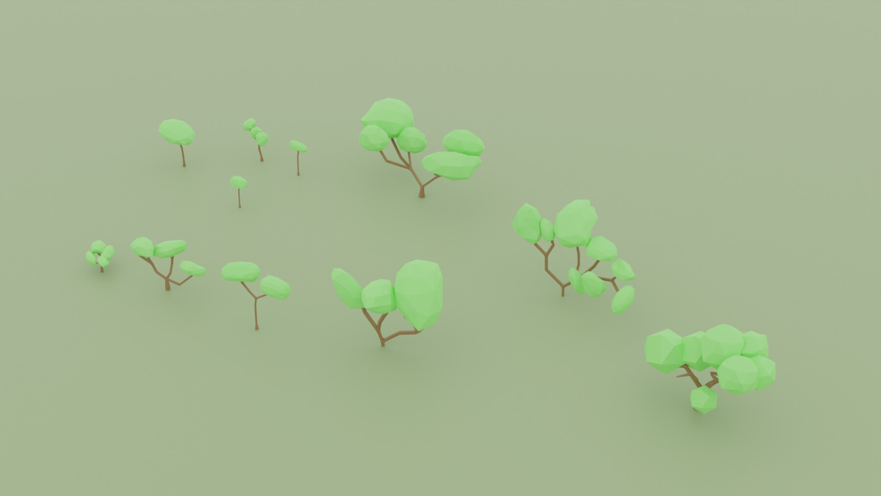 ArtStation - Low Poly Tree Pack | Game Assets