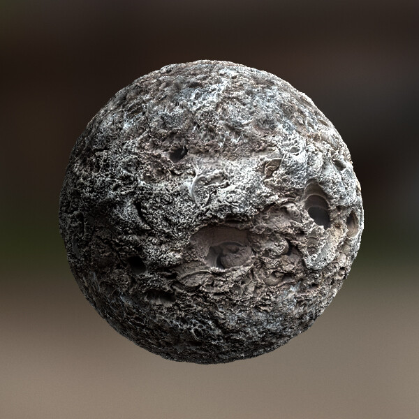 ArtStation - stone with holes | Game Assets