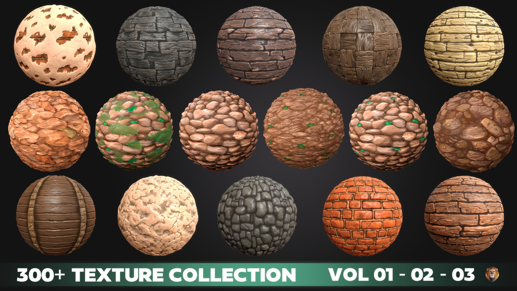ArtStation - 300+ Hand Painted Textures - Mega Bundle Part 1 | Game Assets