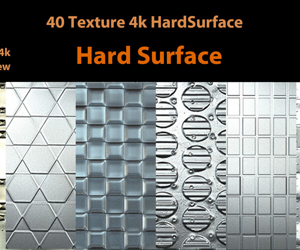 ArtStation - 40 Hard Surface Texture-VOL 01 | Resources