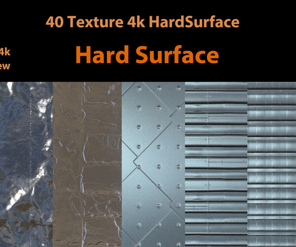 ArtStation - 40 Hard Surface Texture-VOL 01 | Resources