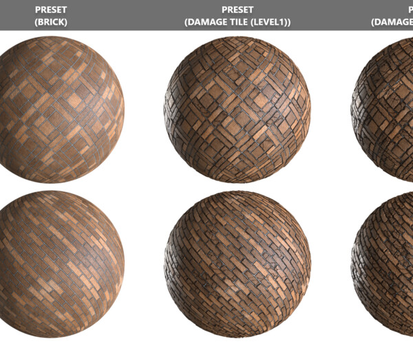 ArtStation - 40 BRICKS PATTERNS (MAKE UNLIMITED BRICKS) + 120 PRESET ...