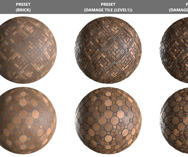 ArtStation - 40 BRICKS PATTERNS (MAKE UNLIMITED BRICKS) + 120 PRESET ...