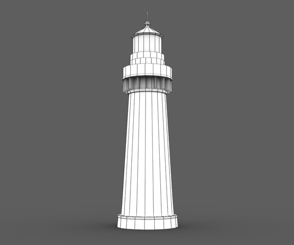 ArtStation - Light Tower Low-poly 3D model | Game Assets