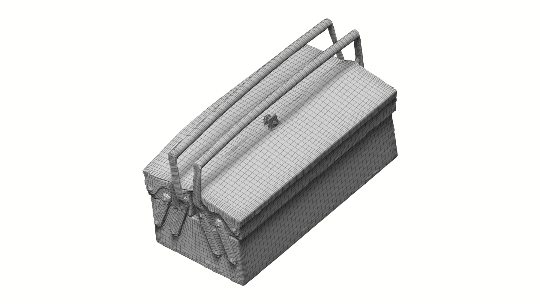 ArtStation - Rusty Metal Toolbox Raw Scanned 3D Model | Resources