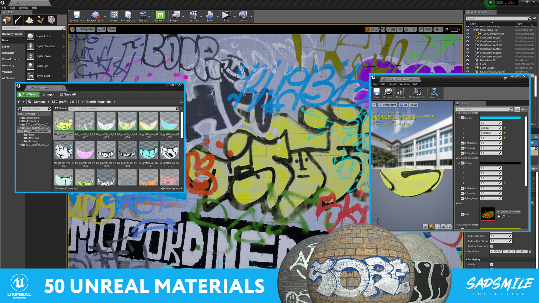ArtStation - 50 Graffiti Decals Vol.2 + Substance Painter Material ...