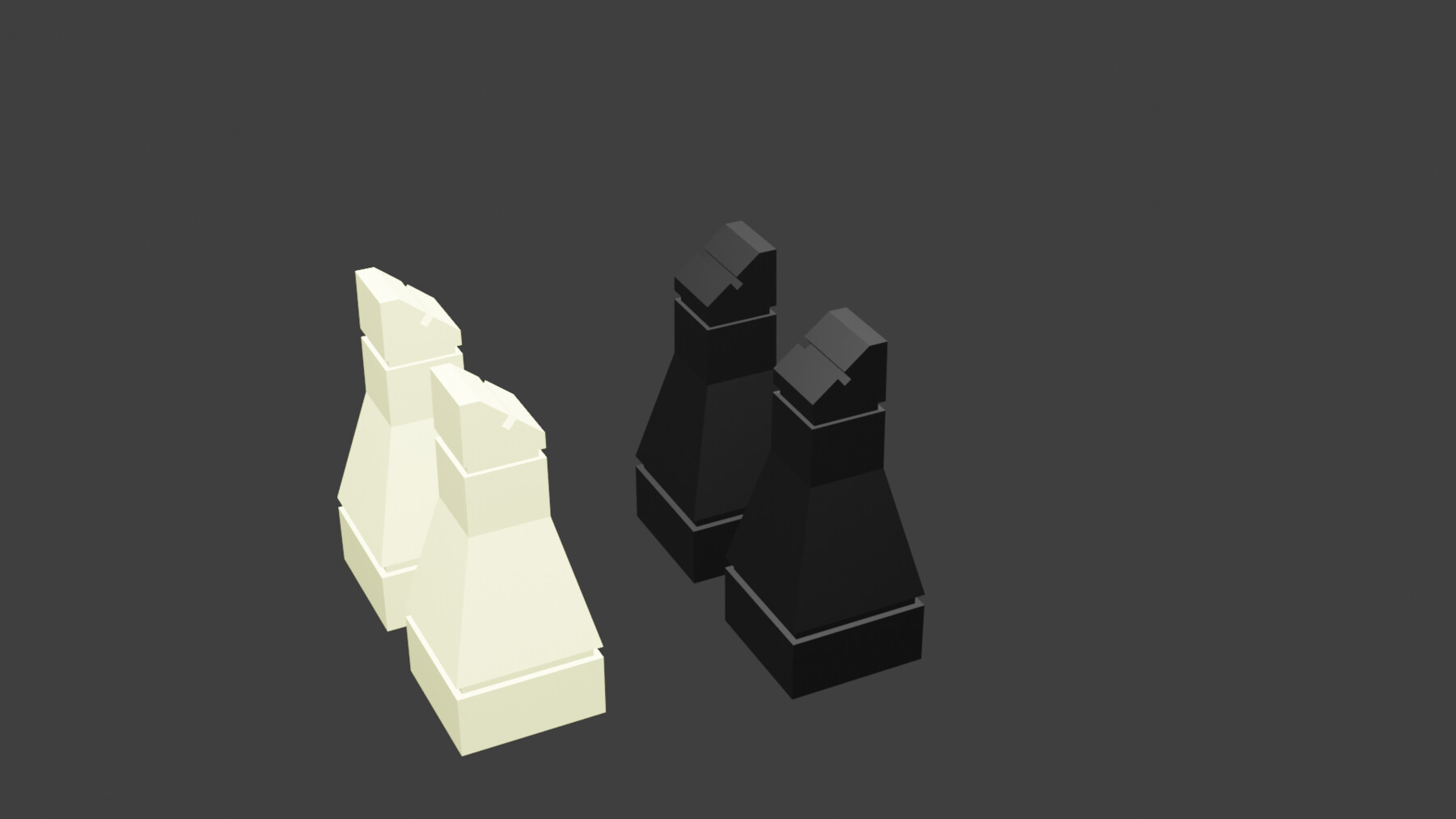 ArtStation - Chess With Cubic Pieces | Game Assets