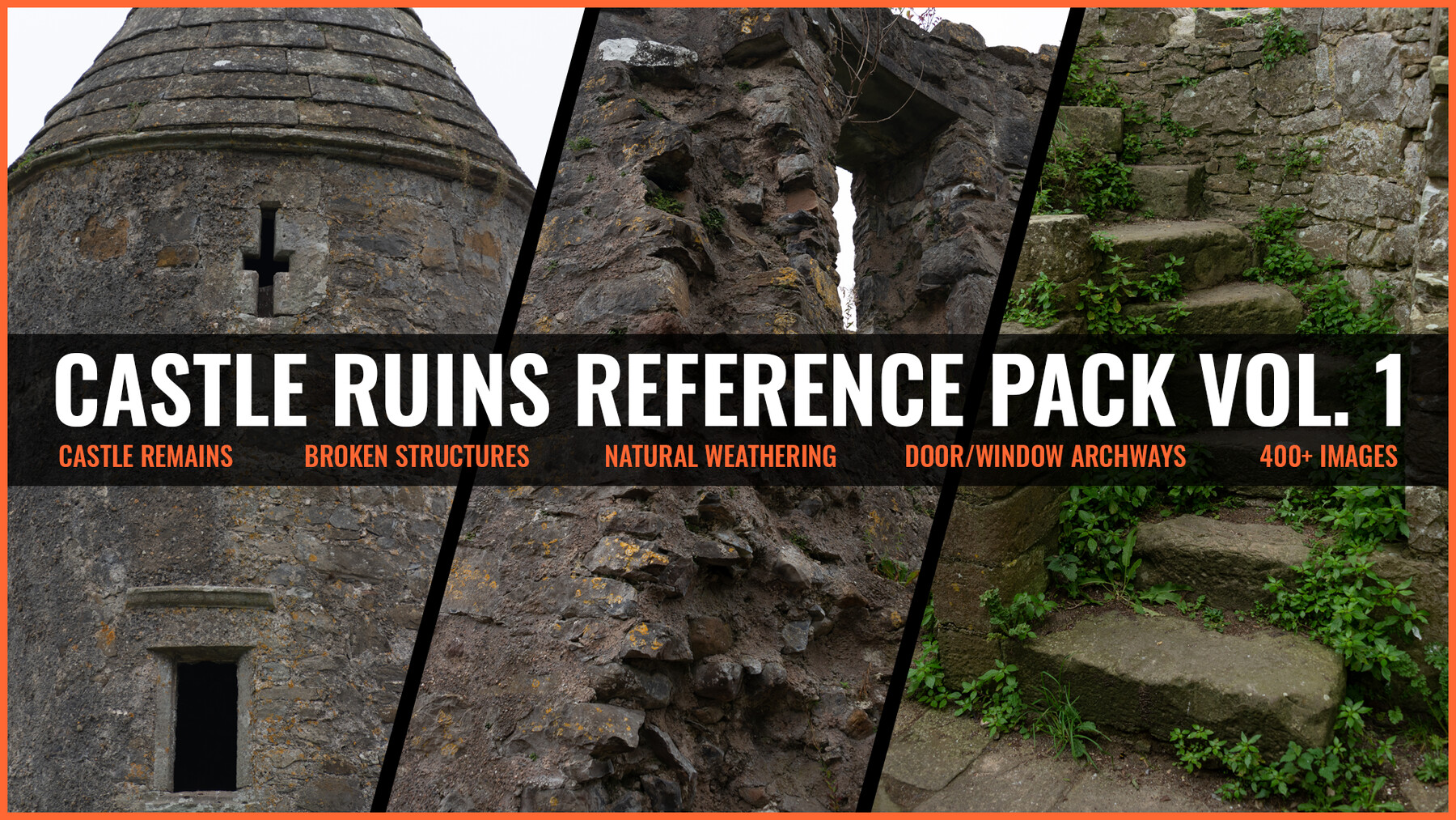 ArtStation - Castle Ruins Reference Pack Vol. 1 | Resources