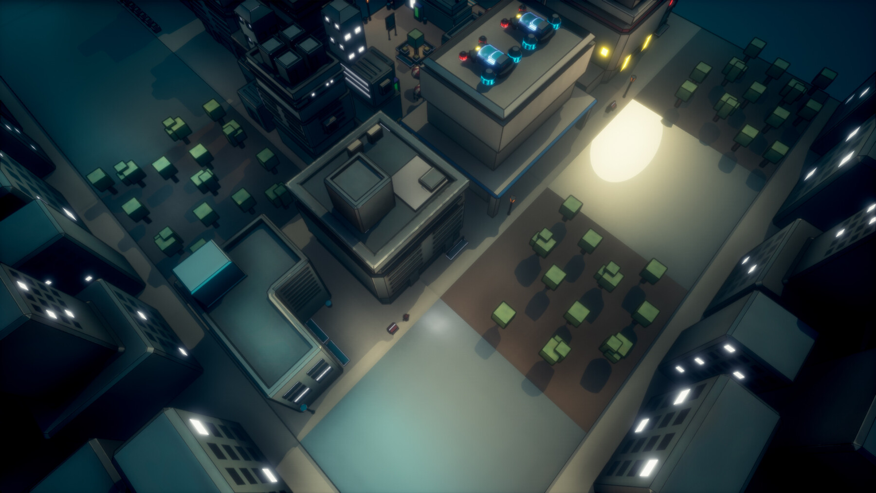 ArtStation - Low Poly Sci Fi City | Game Assets