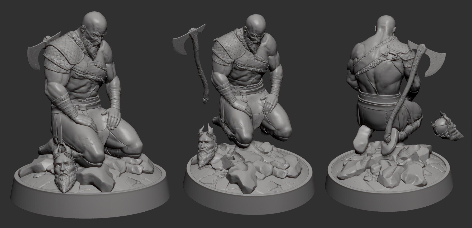 ArtStation - Kratos | 3D print model | Resources