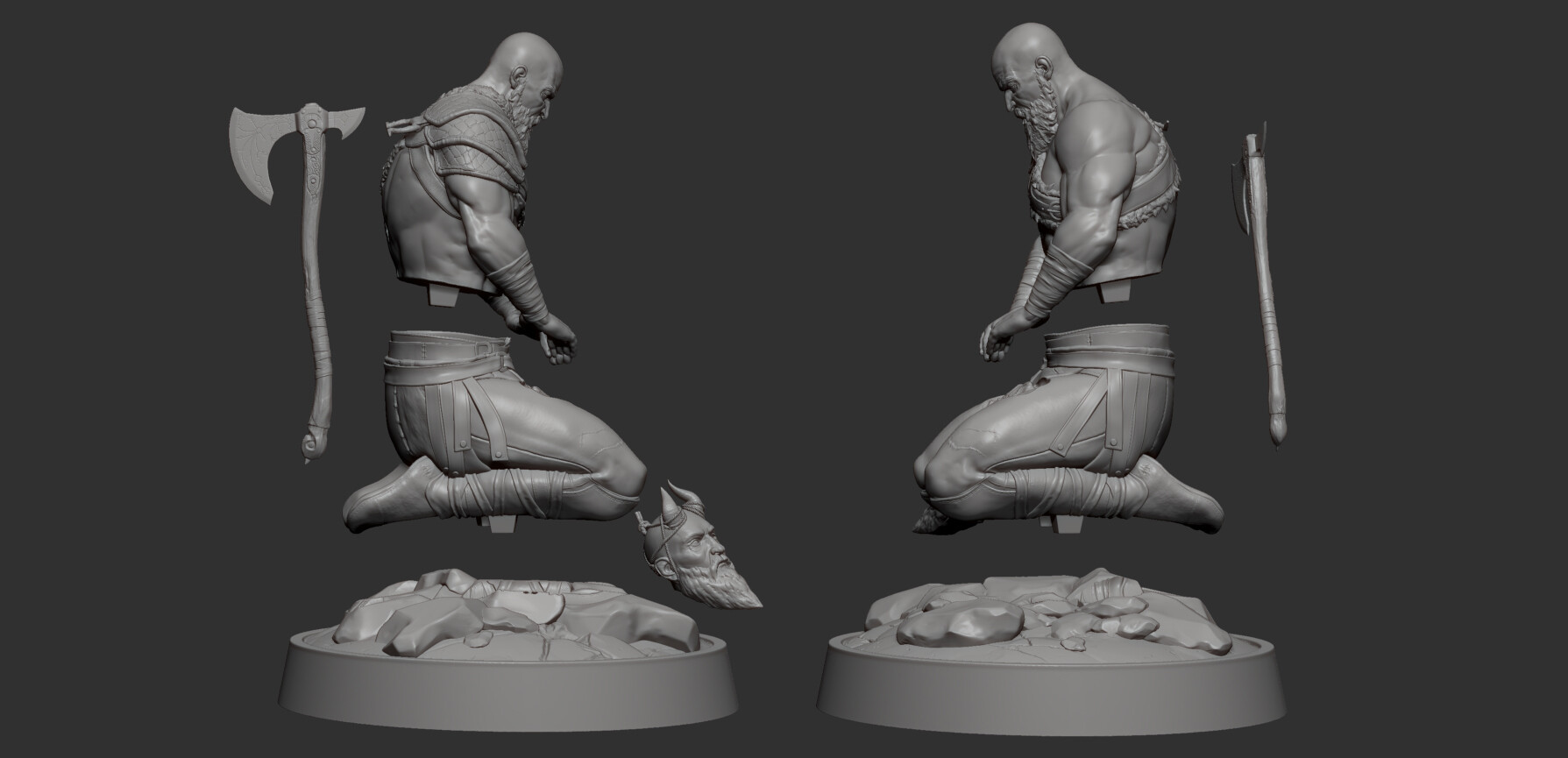 ArtStation - Kratos | 3D print model | Resources