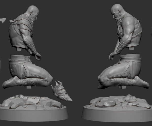 ArtStation - Kratos | 3D print model | Resources