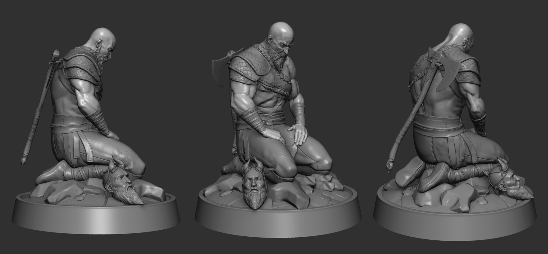 ArtStation - Kratos | 3D print model | Resources