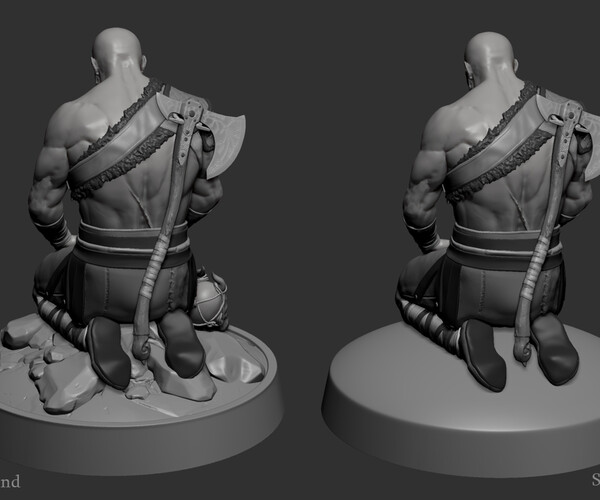 ArtStation - Kratos | 3D print model | Resources