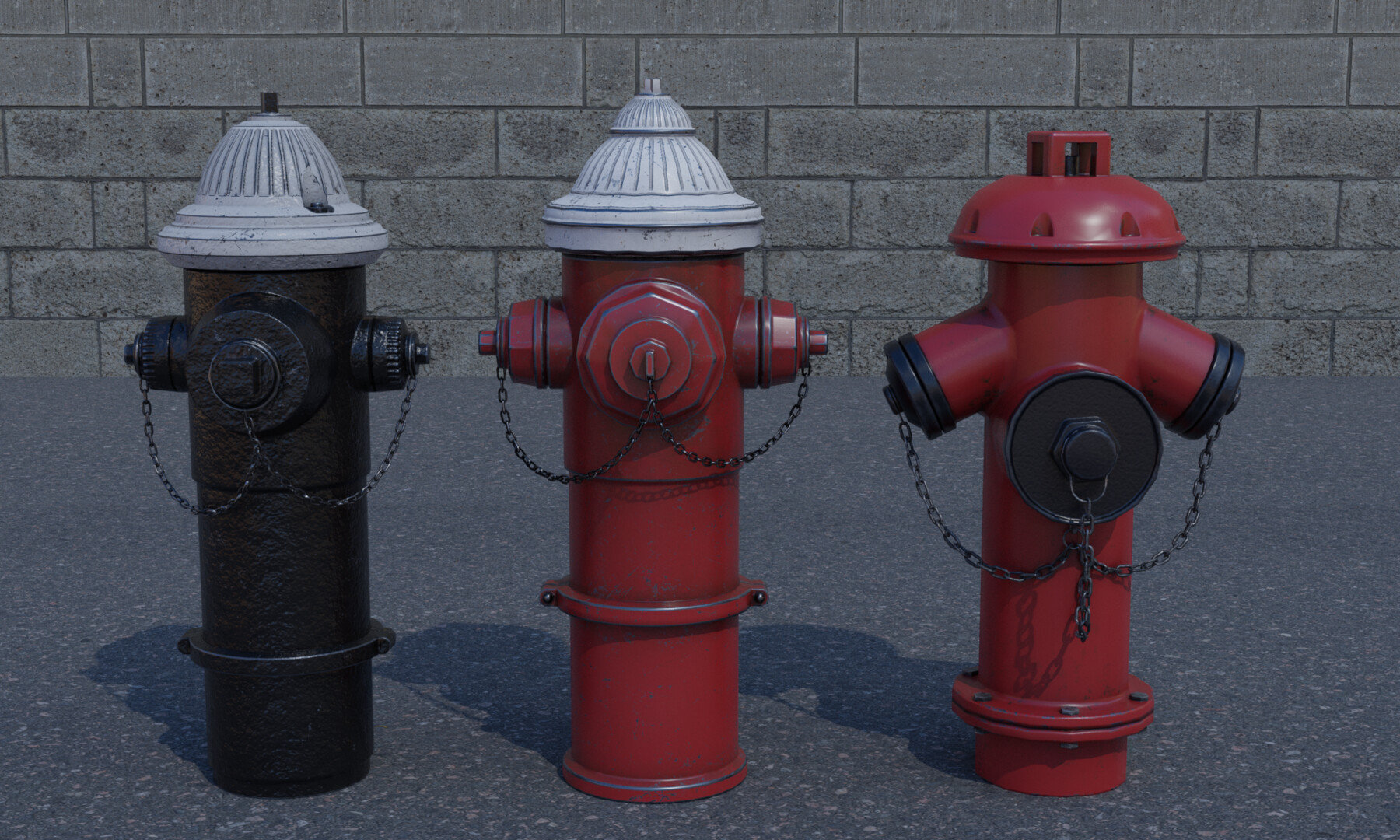 ArtStation - Park street props | Game Assets