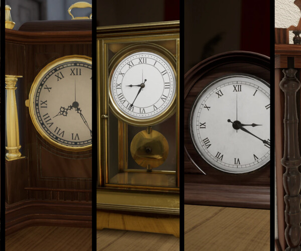 ArtStation - Working Clock Pack | Game Assets