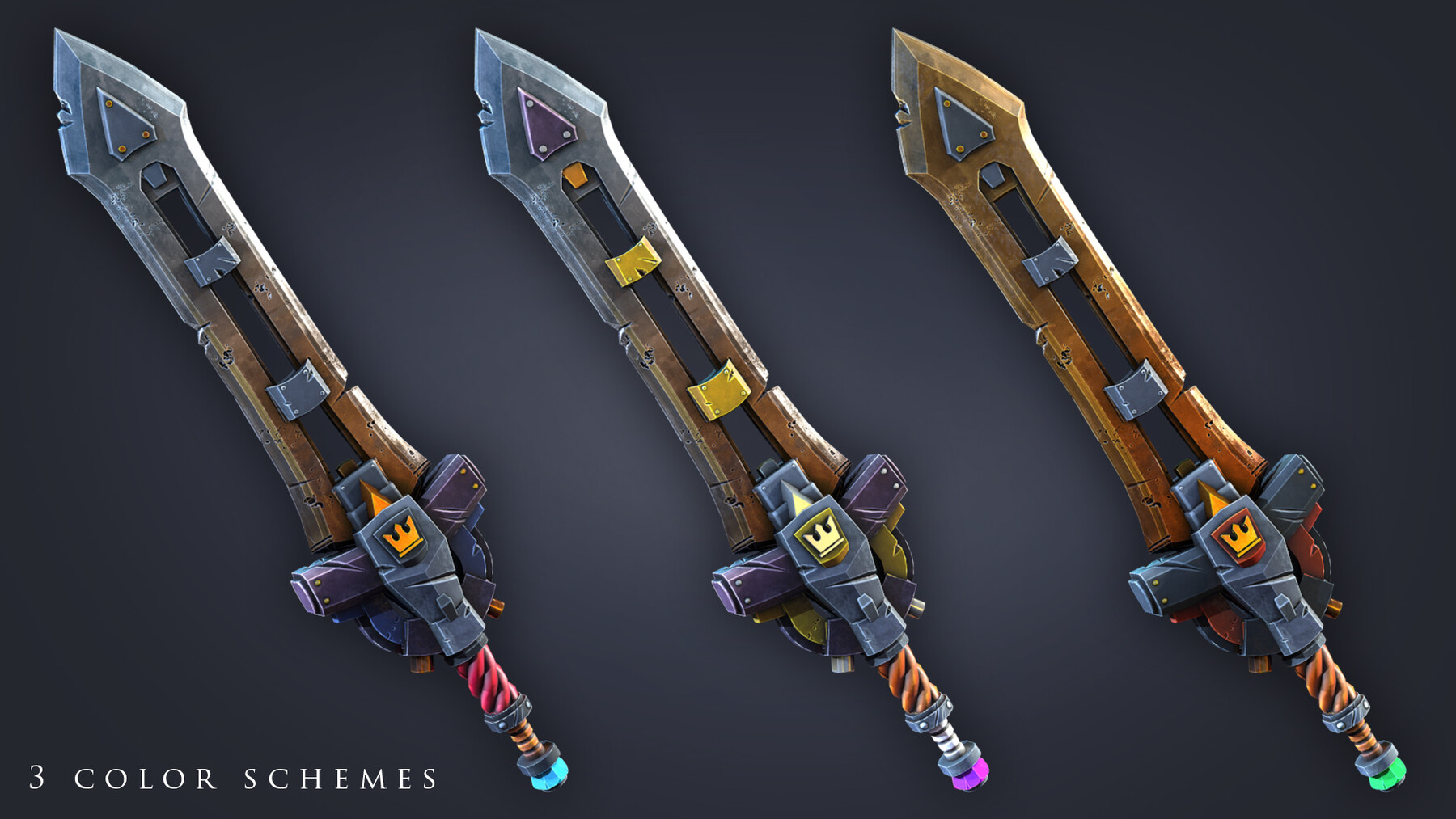 ArtStation - Fantasy Stylized Big Sword | Game Assets