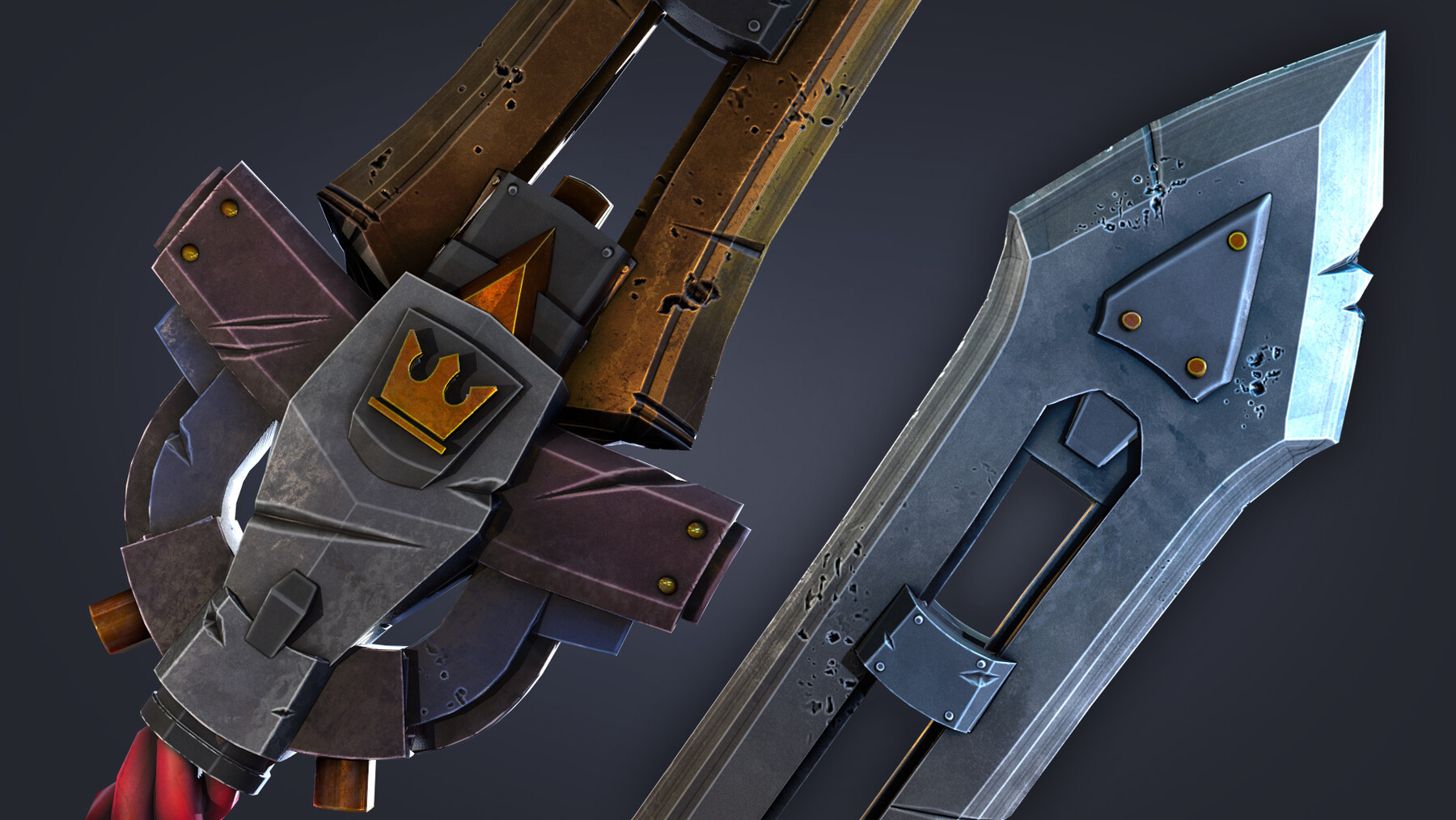 ArtStation - Fantasy Stylized Big Sword | Game Assets