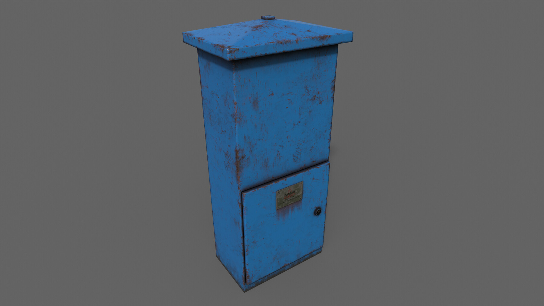 ArtStation - PBR Electric Box (Blue) Ver.4 | Game Assets