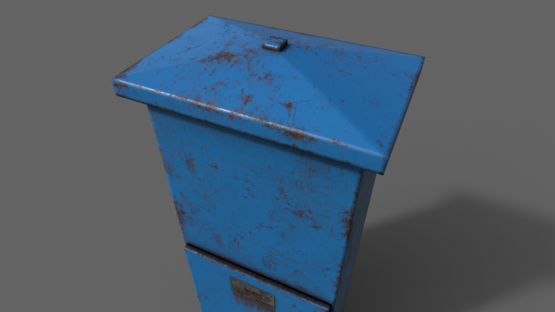 ArtStation - PBR Electric Box (Blue) Ver.4 | Game Assets