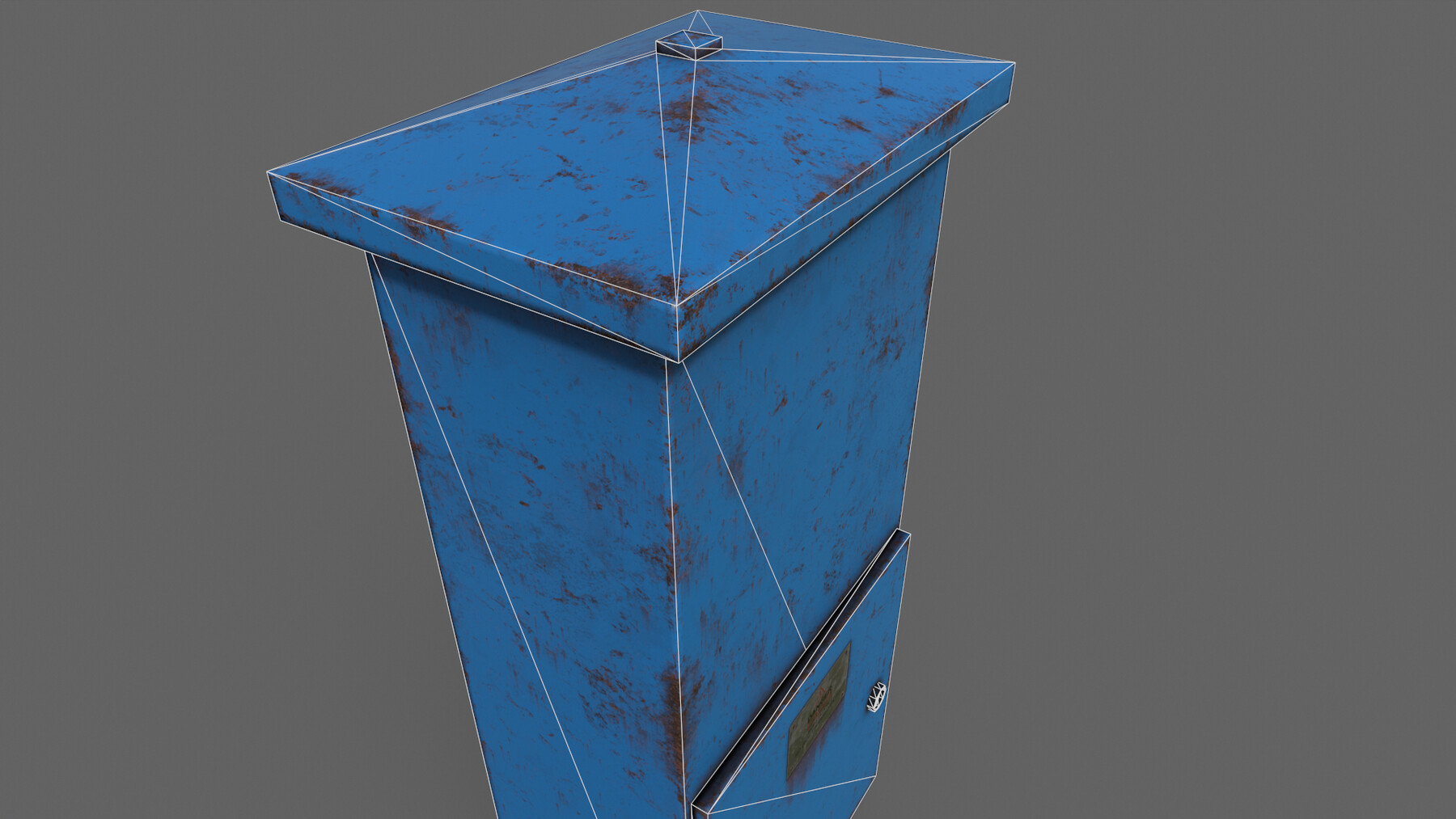 ArtStation - PBR Electric Box (Blue) Ver.4 | Game Assets
