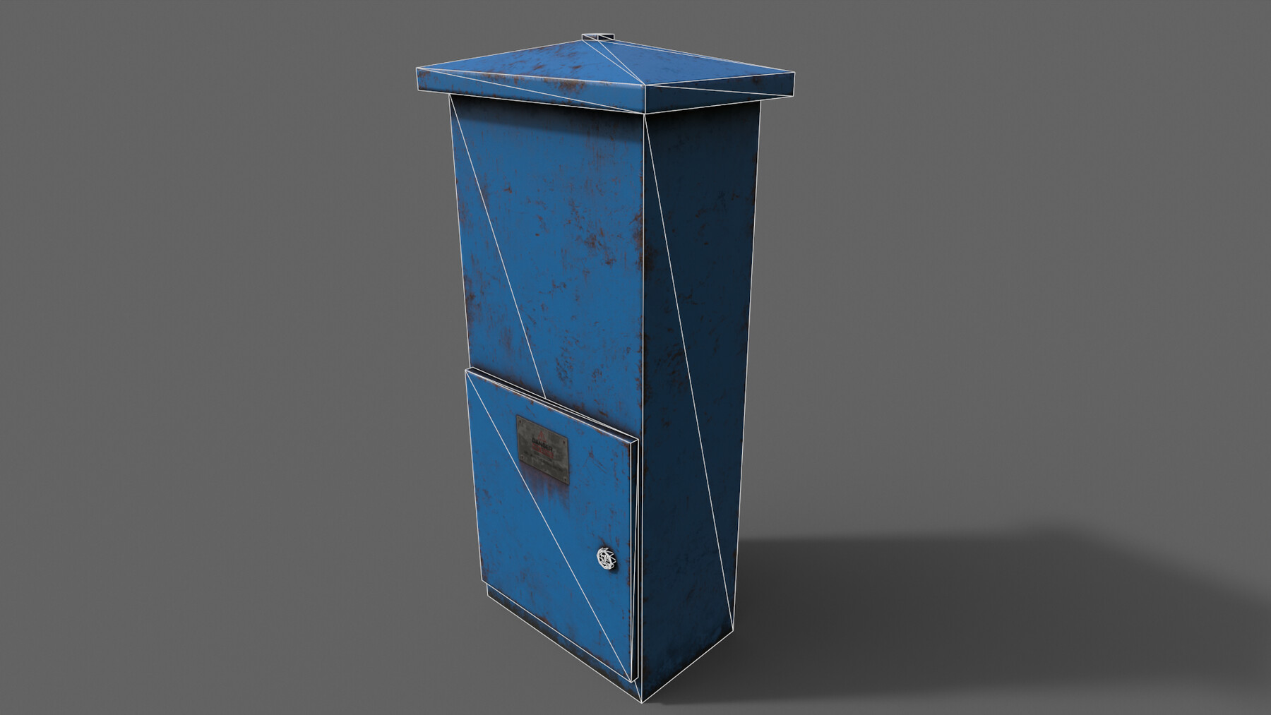 ArtStation - PBR Electric Box (Blue) Ver.4 | Game Assets