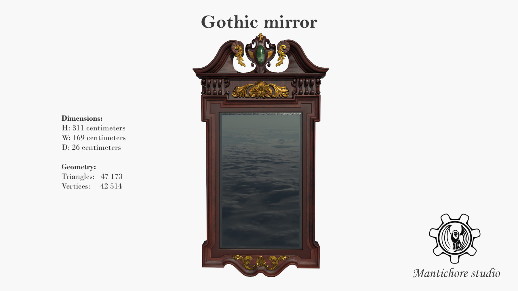 ArtStation - Gothic mirror | Game Assets