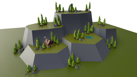 ArtStation - Low Poly Environment 2.0 | Game Assets