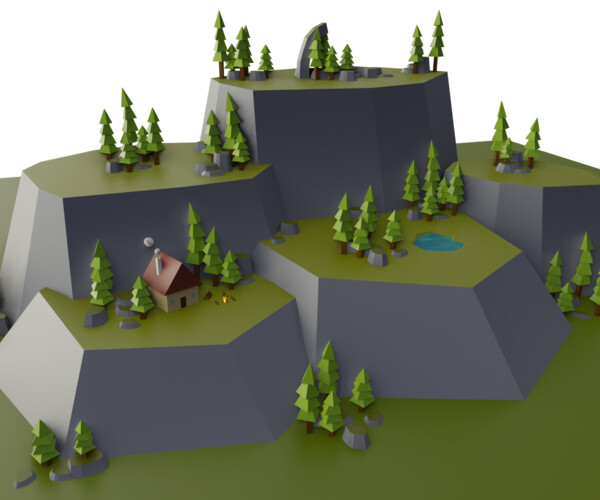 ArtStation - Low Poly Environment 2.0 | Game Assets
