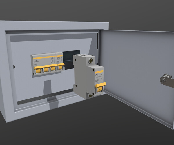 ArtStation - Electrical Fuse Box | Game Assets