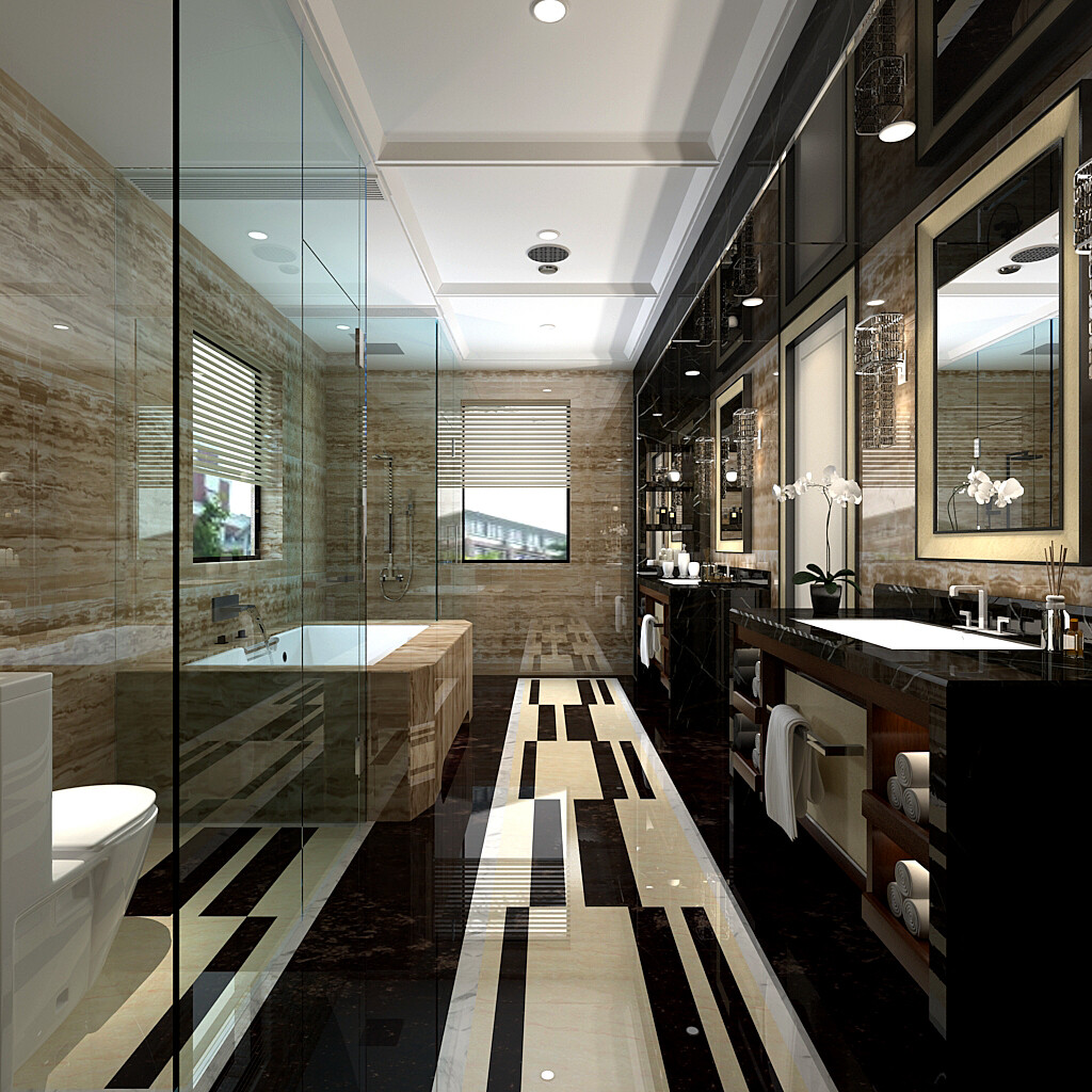 ArtStation - bathroom design complete model 07 | Resources